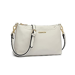AMELIE GALANTI Small Crossbody Bag purse for Women,leather Shoulder handbag with Adjustable Strap