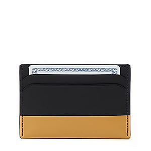 TUMI - Nassau Slim Card Case Wallet for Men - Black/Golden