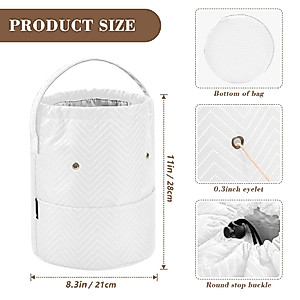 Qilmy Dog Face Crochet Bag Organizer, Knitting Bag Yarn Storage Organizer, Portable Travel Crochet Organizer with Accessories Case, Yarn Storage Organizer