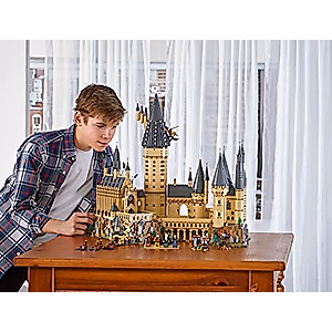 LEGO Harry Potter Hogwarts Castle Building Set, Harry Potter Activity Kit with Minifigures, Wands, Boats, a Spider, and Gryffindor and Hufflepuff Accessories; Collectible Model for Adults, 71043
