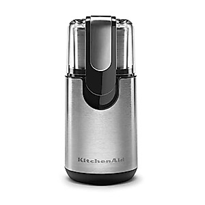 KitchenAid KCM4212SX Cold Brew Coffee Maker-Brushed Stainless Steel, 28 ounce & Blade Coffee Grinder - Onyx Black