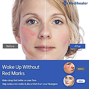 8 Pack CPAP Headgear Strap Covers, Universal and Reusable CPAP Strap Covers, Soft-Fleece Strap Pads for Reduce Red Marks, Great Value Kit Supplies by Medihealer