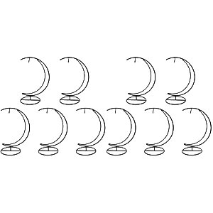 Cabilock 10 Pcs Fruit iron fruit plate grape tree holder countertop fruit tree ornament display stand Fruit Hanger grape holder metal trim Iron Fruit Storage Containers outdoor iron hook