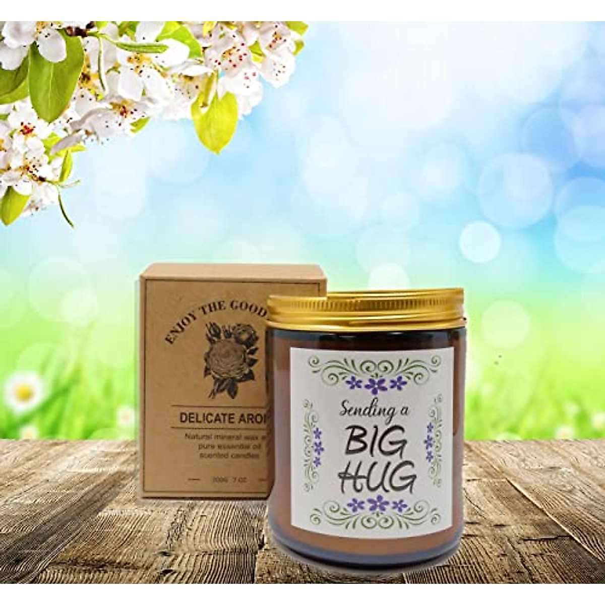 Thinking of you Get well soon gift for women | Care Package gift basket, variety box, after surgery recovery, feel better encouragement female mug, socks & Candle plant | Friend, Mom, girlfriend