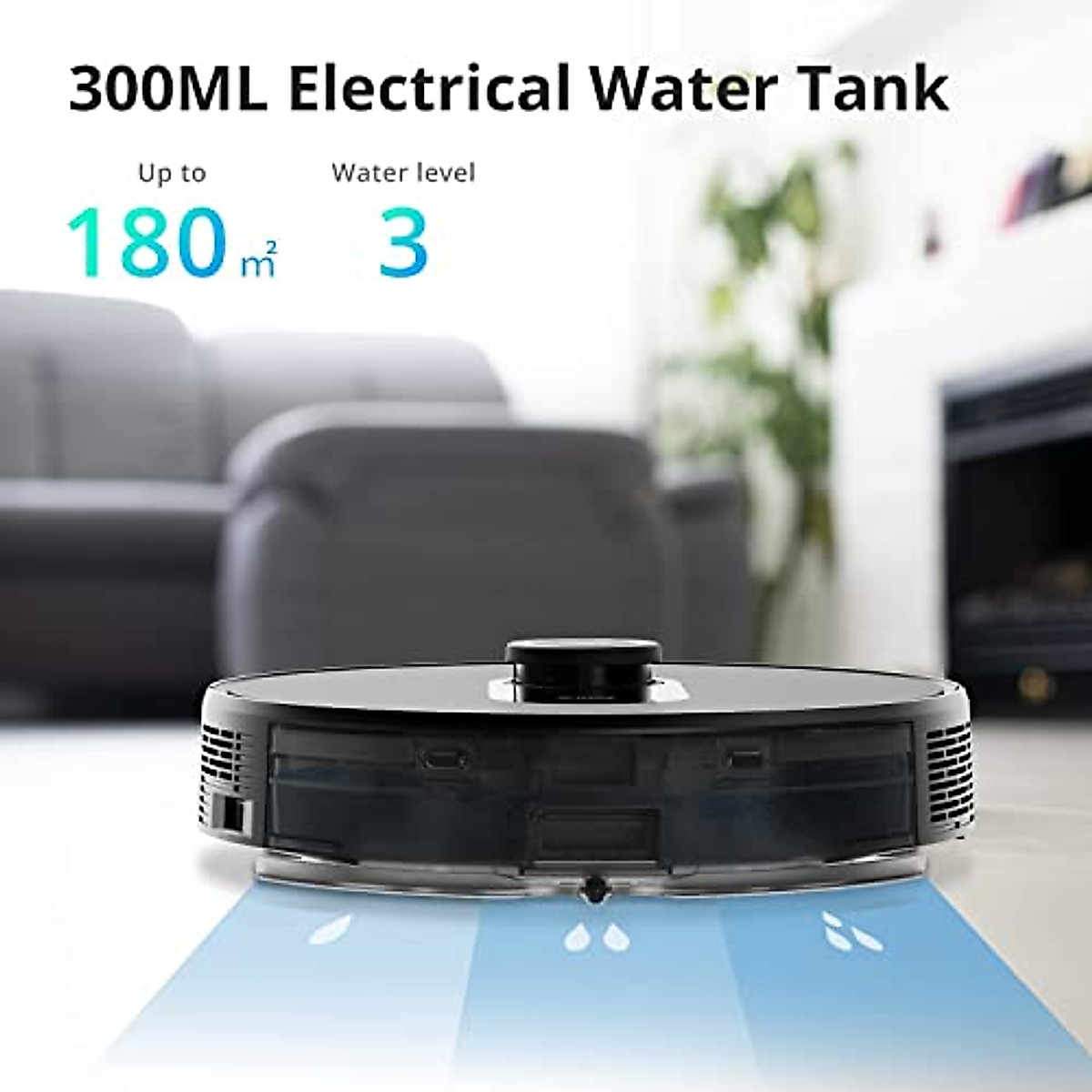 + 360 S8 Plus Robot Vacuum Cleaner and Mop Combo with Self-Emptying Dock, Botslab LIDAR Navigation Smart Mapping Robot, 2700Pa Suction, Work with Alexa, Ideal for Pet Hair, Carpet and Hard Floor