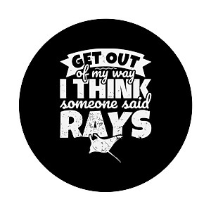 Ray for Stingray Lovers Sea Batoidea - Get out of my way PopSockets Swappable PopGrip
