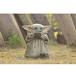 Tervis Triple Walled Star Wars - The Mandalorian Child Sipping Insulated Tumbler Cup Keeps Drinks Cold & Hot, 30oz - Stainless Steel, Stainless Steel