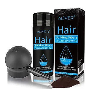 Hair Building Fibers,Hair Thickening Fibers Spray Pump 2-in-1 Kit Set,Thicker Fuller Hair in 15 Seconds-Instantly Conceals Hair Loss,Natural Formula Hair Thickener for Fine Hair for Women & Men​