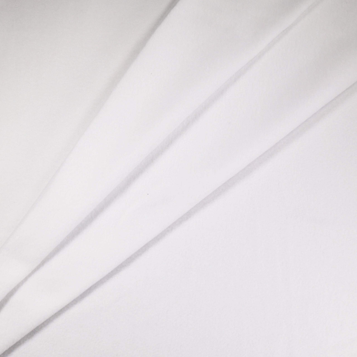 FabricLA | Sweatshirt Fleece | 60" Wide | Poly Cotton Blend | Soft Comfy Apparel Fabric | White | Sold by The Yard