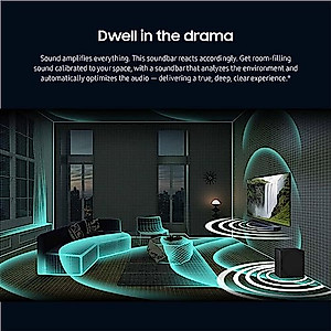 SAMSUNG HW-Q910C 9.1.2ch Soundbar w/ Wireless Dolby Audio, Rear Speaker Included, Q-Symphony, SpaceFit Sound Pro, Adaptive Sound, Game Mode Pro, Airplay 2 with Alexa Built-In