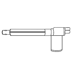 mcombo Lift Recliner Chair Motor Replacement Part(381/198MM), Metal, Silver