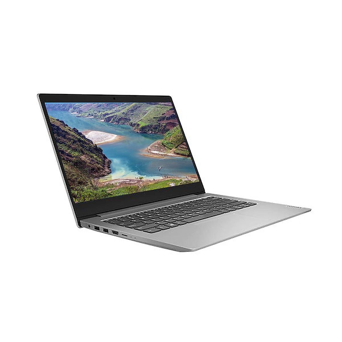 Lenovo IdeaPad 1, 14" Notebook, Full HD(1920 x 1080), AMD Athlon Silver 3050e Dual-core (2 Core) 1.40 GHz, 4 GB RAM, 128 GB SSD, Windows 11 Home, HDMI, Platinum Gray, EAT 64GB SD Card