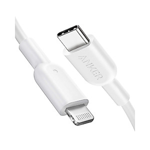 Anker USB C to Lightning Cable, 321 (6ft,White), MFi Certified for iPhone 13 Pro 12 Pro Max 12 11 X XS, AirPods Pro, Supports Power Delivery (Charger Not Included)