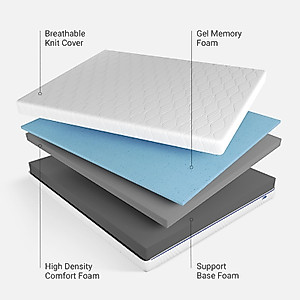 Avenco Queen Mattress, 12 Inch Gel Memory Foam Mattress Queen Size, Mattress in a Box for Fresh Sleep and Pressure Relief, Medium Firm Mattress with Motion Isolation, CertiPUR-US Certified