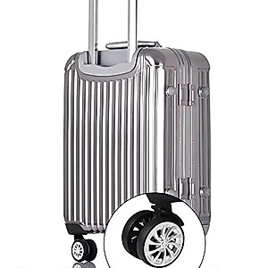 Serlium 2Pcs Luggage Suitcase Wheels 3.4 x 2.2in (Carefully Measure Yourself Wheel Size), Swivel Wheel Replacement Luggage Travel Suitcase Wheels Plastic Bearings Repair Set for Luggage Kits