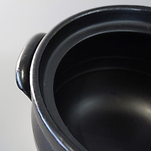 Japanese Donabe Rice Cooker, 3 Go, with Inner Lid, 1900ml, Made in Mie, Japan