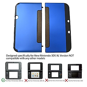 Blue Shockproof Dustproof Protector Case Cover Hard Shell Skin for New Nintendo 3DS XL 2015 Version