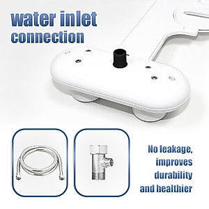 RV Bidet Attachment for Toilet- Self Cleaning Fresh Water Sprayer,Slide-in Easy Install, Adjustable Dual Nozzle (Cold) The proper distance between toilet screws 3.73-7.91 inches