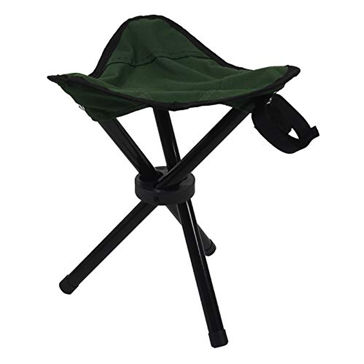 TRENTSNOOK Exquisite Camping Stool Light Moon Chair Portable Garden 7075 Chair Fishing Seat Camping Adjustable or Fixed Height Folding Furniture Armchair (Color : Army Green)