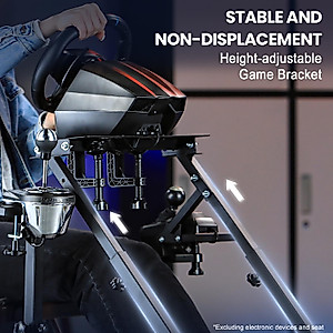 Marada G920 Racing Steering Wheel Stand Adjustable Driving Simulator Cockpit Fit for Thrustmaster T300RS,T500RS,Logitech G929, 923 Wheel & Pedals & Handbrake Purchase Separately