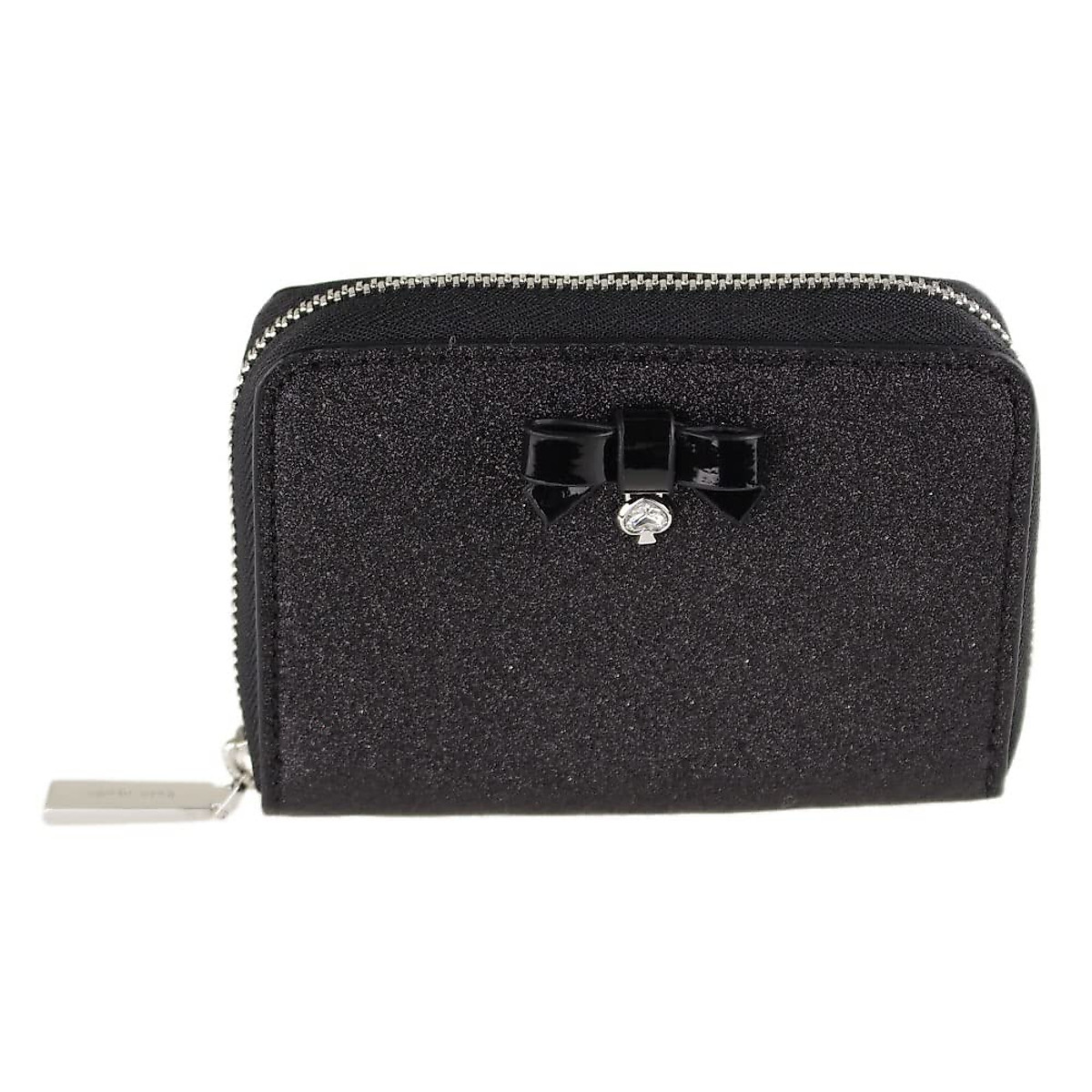 Kate Spade Small Zip Around Card Case Wallet Other Wrapping Party Glittering Black