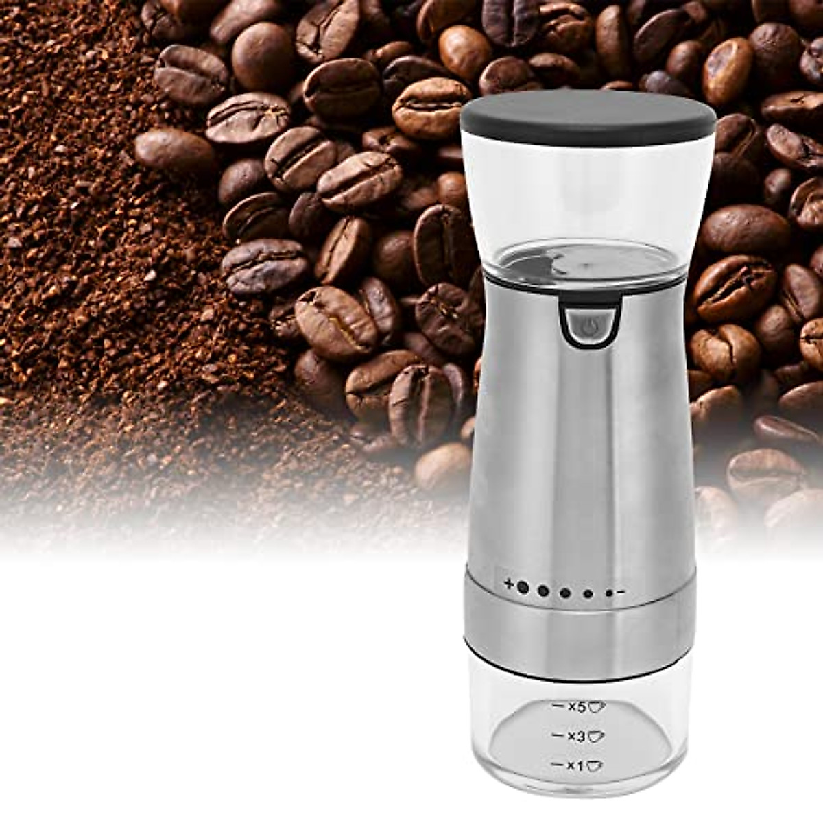 Portable Electric Coffee Grinder - USB Charging, Automatic Coffee Bean Grinder for Home and Office Use - Coffee Maker and Spice Grinder - Electric Coffee Grinding Machine