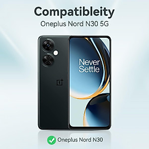 Nord N30 5G Case Compatible with Oneplus Nord N30 5G Phone Case Cover [with Tempered Glass Screen Protector][Hard PC + Soft Silicone][Colorful Reflect Light] IMDL-LMG