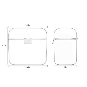 Accmor Pacifier Container Can Storage 2 Pacifiers, Baby Pacifier Holder Case for Travel, BPA Free,Transparent