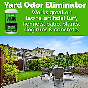 "Nature's Pure Edge,Yard Odor Eliminator. Perfect For Artificial Grass, Patio, Kennel, and Lawn. Instantly Removes Stool and Urine Odor. Long Lasting. Kid and Pet Safe.