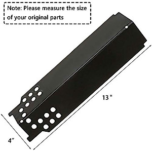 Hisencn Repair kit Gas Grill Burner, Heat Plate Deflector, Crossover Tube Replacement for Char-Broil Classic 280 2-Burner, 360 3-Burner, 405 4-Burner Liquid Propane, G320-0200-W1, G215-0203-W