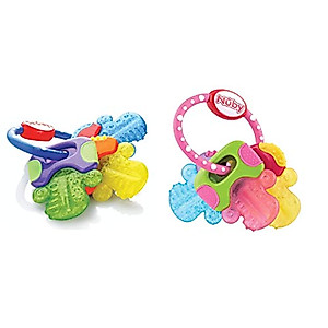 Nuby Ice Gel Teether Keys Blue and Pink