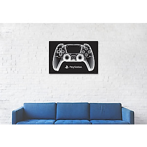 PlayStation - Gaming Poster (X-Ray Gaming Controller/Pad) (Size: 36" x 24")