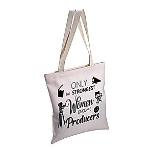 MBMSO Film Producer Gifts Tote Bag TV Video Filmmaker Gifts for Women Movie Producer Gifts Shopping Bag Director Shoulder Bag (Film Producer TB)