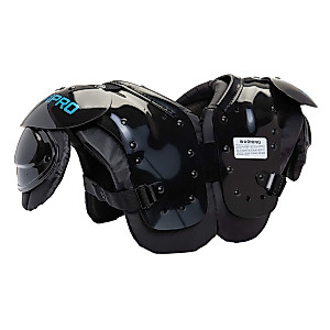 CHAMPRO Youth Scorpion Shoulder Pad, Black, Blue, 60-90 lbs (FSP5)