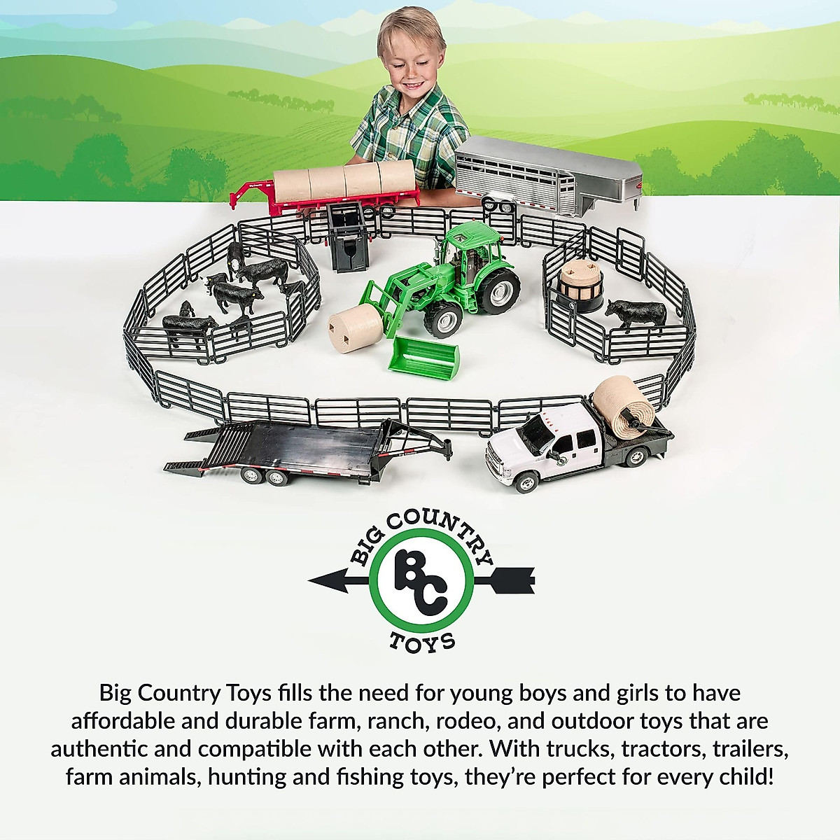 Big Country Toys Bouncy Bull Kids Toys - Rodeo Ride On Toys for Ages 3+ - Bouncy Animals for Toddlers - Inflatable Kids Hopper Toy with Hand Pump