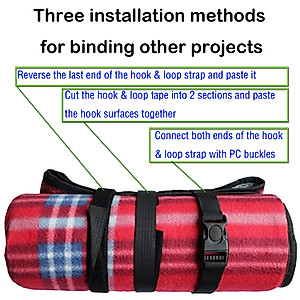 Vukgahao French Door Fridge Lock Pantry Lock for Refrigerators Cabinets RV Cable Tie Best Gifts for Child Safety Products Black 2 Count (Pack of 1) (Black, 1X16 in)