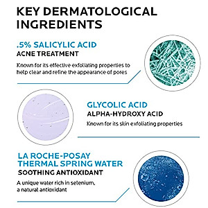 La Roche-Posay Effaclar Clarifying Solution Acne Toner with Salicylic Acid and Glycolic Acid, Pore Refining Oily Skin Toner, Gentle Exfoliant to Unclog Pores and Remove Dead Skin Cells