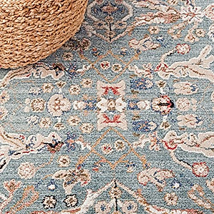 Safavieh Vivaldi Collection 4' x 6' Navy/Rust VIV596N Traditional Vintage Oriental Area Rug
