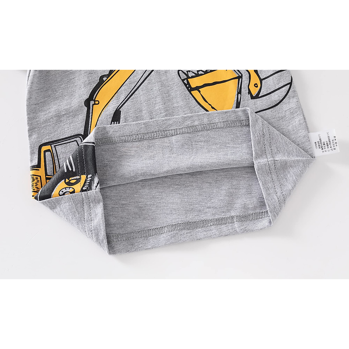 M RACLE Little Boys Toddler Short Sleeve Tee T Shirt(Excavator,4T)