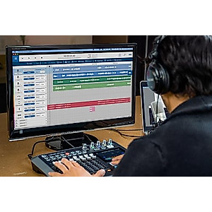 TASCAM Mixcast 4 Podcast Streaming Mixer, Recorder, and USB Audio Interface — Four XLR/TRS Mic Inputs, Touch Screen and Editing Software Included