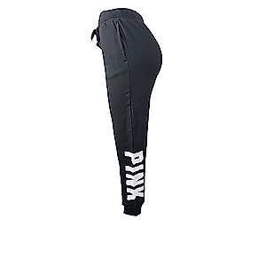 Victoria's Secret Pink Everyday Lounge Relaxed Jogger Color Black New (as1, Alpha, x_l, Regular, Regular)