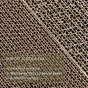 Engelalike 5 Packs cat Scratch pad Reversible Scratcher Cardboard for Indoor Cats Sleep Play and Grind Claws