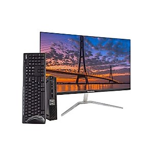 Dell OptiPlex 7040 Ultra Small Business PC Desktop Computer, Intel Quad Core i5, 16GB RAM, 1TB SSD, Windows 10 Pro, 23.6 FHD LED Monitor, 16GB Flash Drive, Wireless Keyboard & Mouse, WiFi (Renewed)
