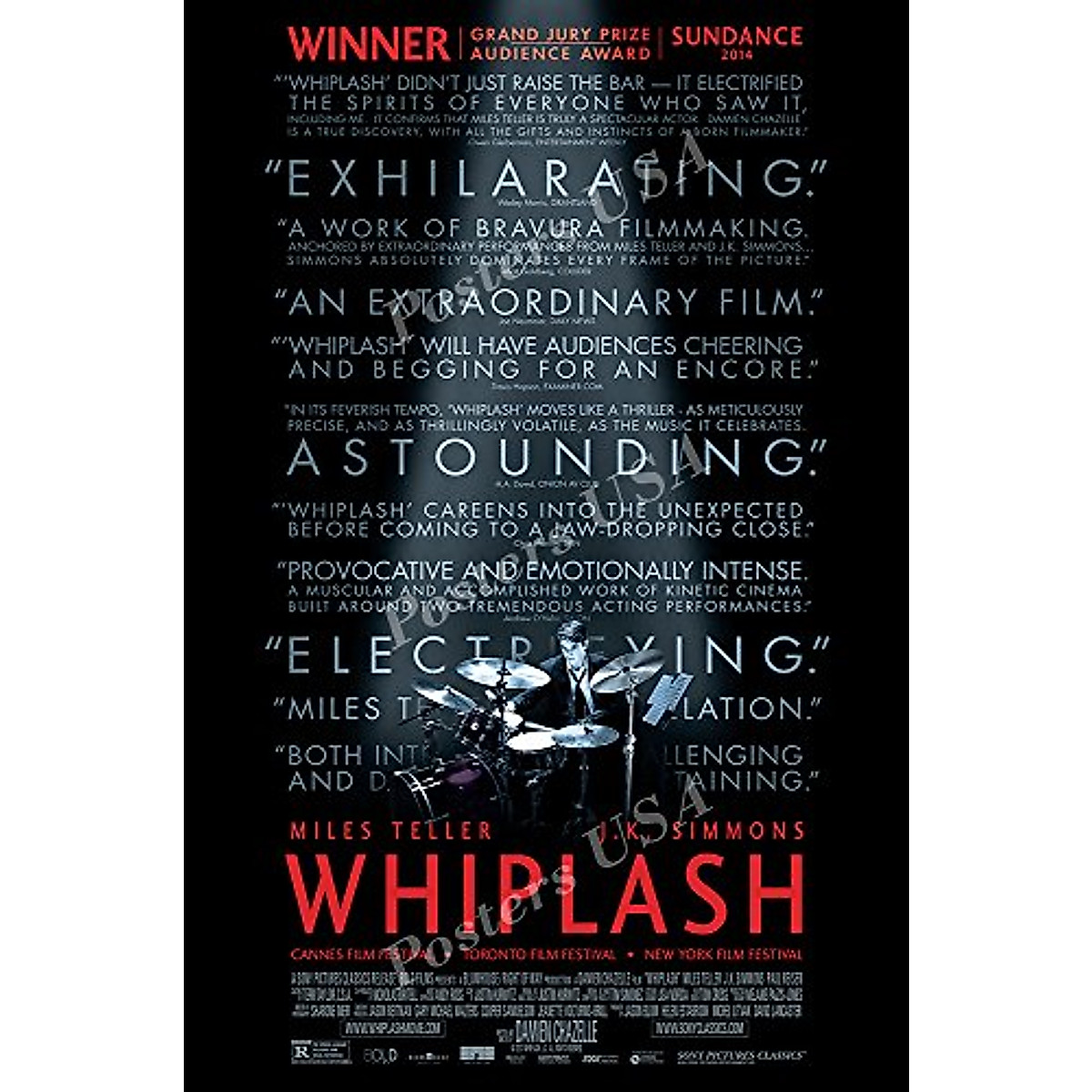 Posters USA Whiplash Movie Poster GLOSSY FINISH - MOV996 (24" x 36" (61cm x 91.5cm))