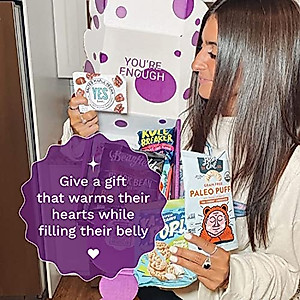 Healthy Vegan Snacks Care Package: Mix of Vegan Cookies, Protein Bars, Chips, Vegan Jerky, Fruit & Nut Snacks, Great Vegan Gift Basket Alternative