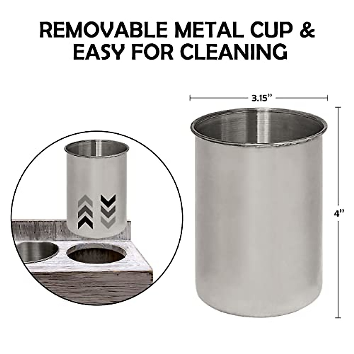 Hair Tool Organizer - Wooden Wall Mounted Hair Care Storage Solution with Multiple Compartments for Hair Blow Dryer, Straightener, Curling Iron,Makeup - Space Saving Hair Styling Tool Holder