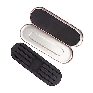 1 Pc Eyelash Extension Tweezers Storage Case Professional Travel Small Box Portable Tin Holder Container for Tweezer, Pink