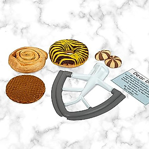 Kitchenaid Flex Edge Beater Replacement 4.5-5 Quart - Kitchen Aid Mixer Paddle Attachment with Silicon Edge Bowl Scraper, Kitchenaid Mixer Accessories, Kitchenaid Mixer Attachments