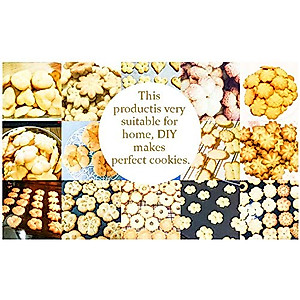 Cool Cook Cookie Press Machine Stainless Steel Biscuit Extruder Press Cookie Gun Kit Set DIY Biscuit Maker Baking Decoration Supplies