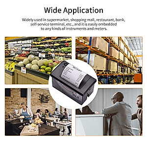 HUIOP Thermal Receipt Printer,Embedded Thermal Receipt Printer 58MM Mini Printing Module Low Noise with USB/RS232/TTL Serial Port Support ESC/POS Commands for Weighing Apparatus Cash Register
